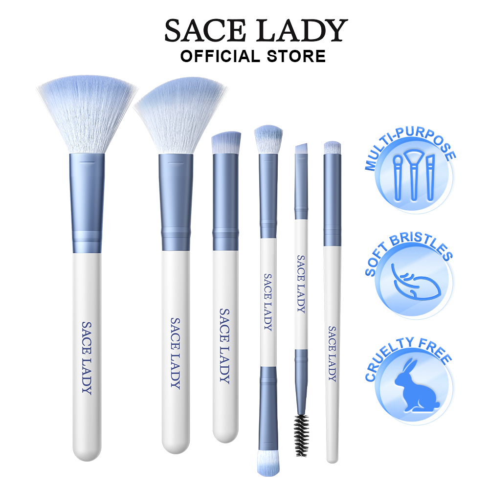 SACE LADY Brush Set 6Pcs Makeup Brush Powder Eyeshadow Eyebrow ...