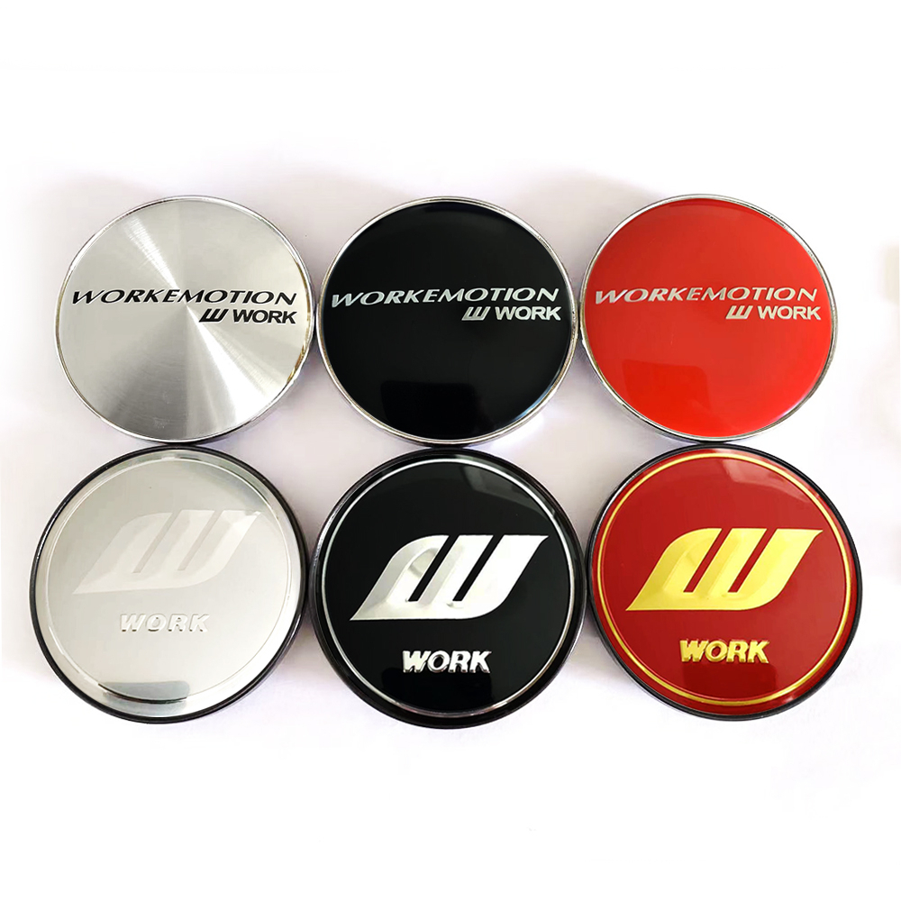 4pc 68MM WORK EMOTION Car Modified Wheel Center Cover Rim Hub Cap for ...