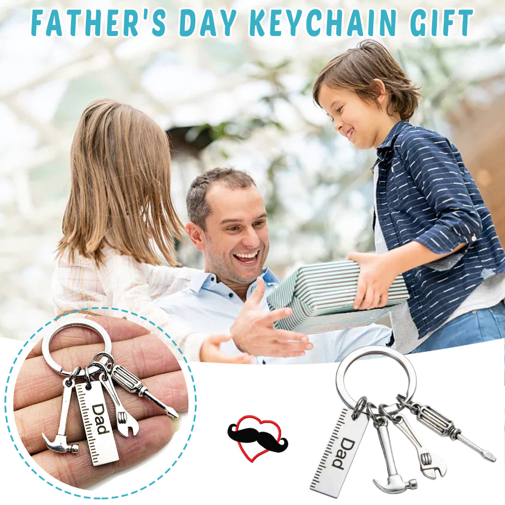 [READY STOCK] Dad Keychains Wrench Father's Day Gift European and ...