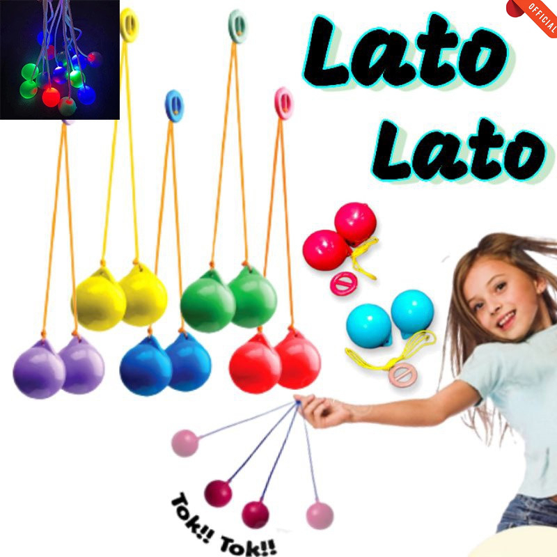 Lato Lato Ball With Light Viral Lato Old School Toys Puzzle ...