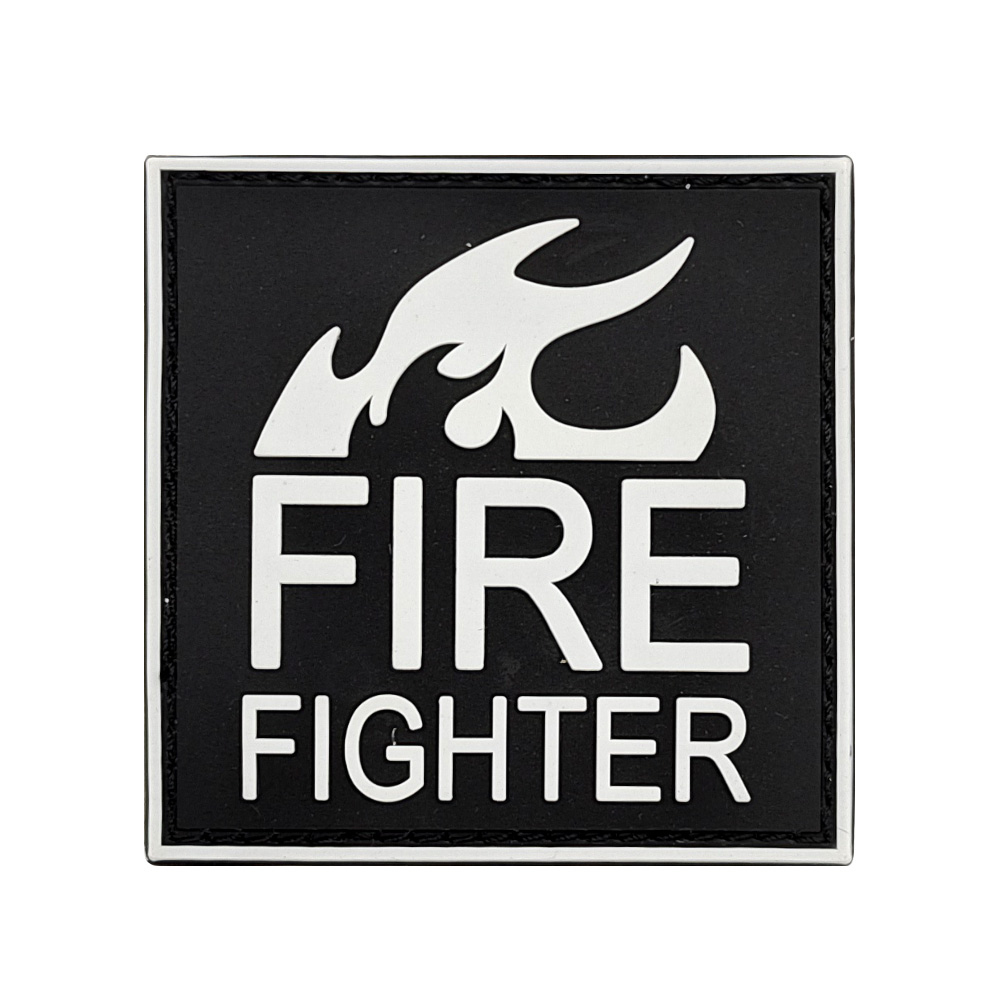 3d PVC Rubber Patch Badge Black White Luminous Military Tactical Morale ...
