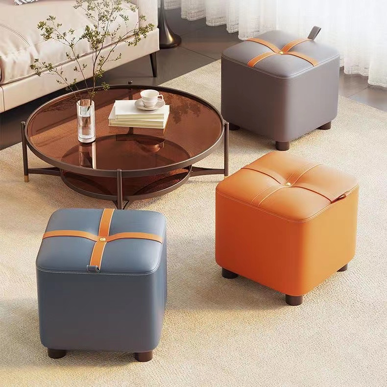 Light Luxury Technology Cloth Small Stool Household Low Stool Doorway ...
