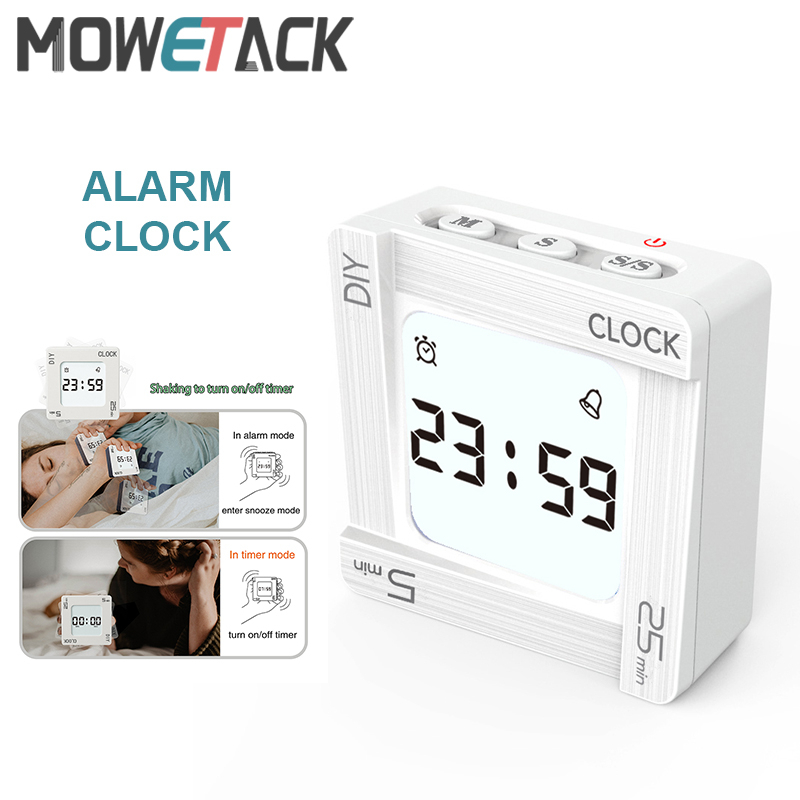 DIY Time Management Pomodoro Timer Creative Square Alarm Clock ...