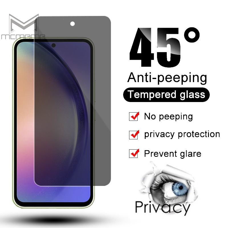 1-2PCS Anti-Spy Privacy Tempered Glass Screen Protector For Samsung A56 A36 A26 A06 A16 A05s A05 ...