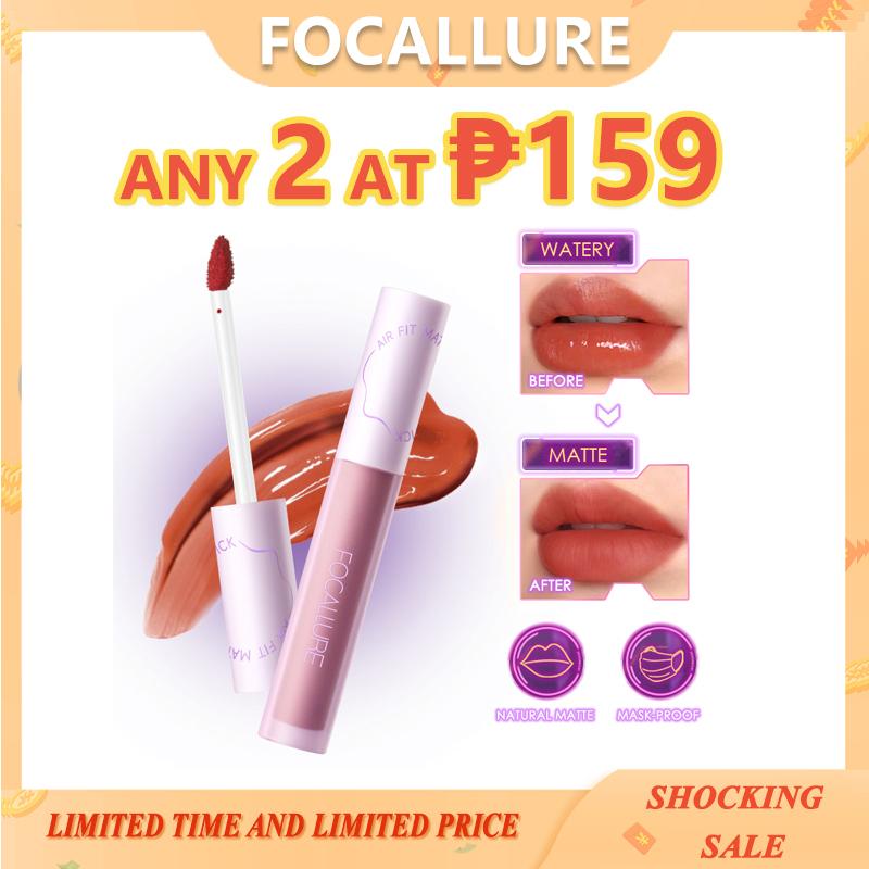 FOCALLURE SwitchMode Airy Matte Lipstick Lip Tint Long-Lasting Transfer ...