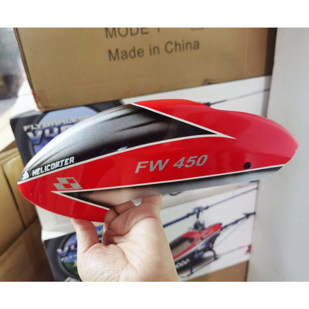Fly Wing FW450 FW450L V2 Helicopter Canopy for Flywing FW450 FW450L V1 V2 V2.5 6CH 3D Remote ...