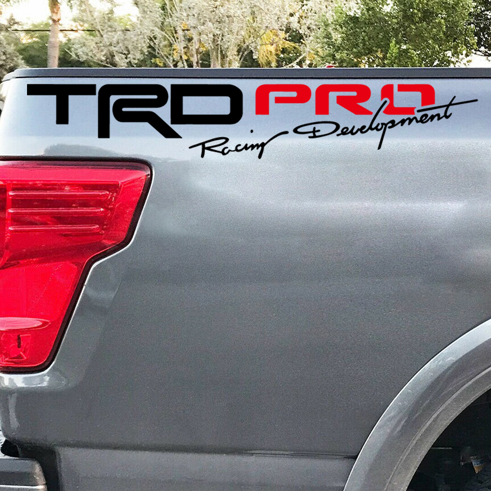 TRD 2PCS Car Toyota Racing Development Car Sticker Decals | Shopee ...