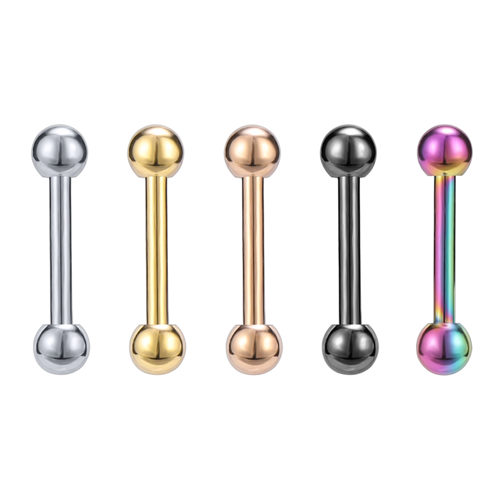 1 PC 16G Stainless Steel Eyebrow Piercing curved barbell labret ...