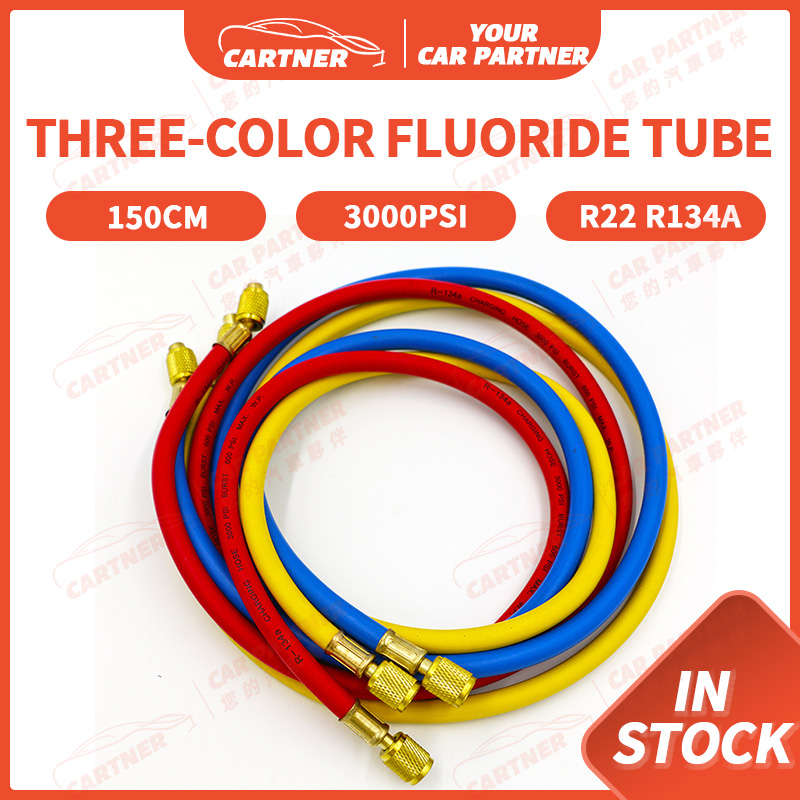 Cartner 150cm air cond meter hose refrigerant manifold gauge charging ...
