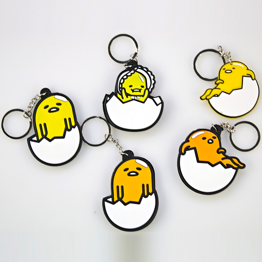5 Style Japan Sanrio Cartoon Gudetama Key Chain Accessories Model Key ...