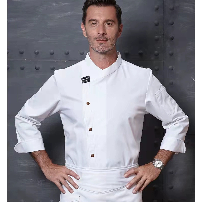 Chef uniform long-sleeved unisex (same day delivery) chef overalls men ...