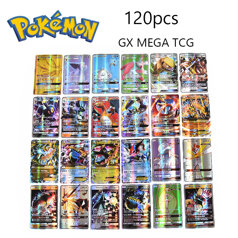 20/60/120PCS GX Pokemon Card English Trading Battle Pokemon TCG Card ...