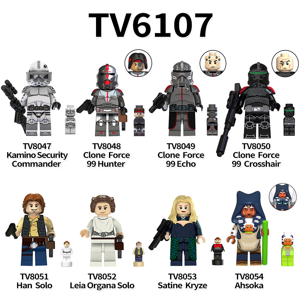 Ahsoka Rey Obi-Wan Mini Bricks Building Blocks Figure Kids Toys TV6107 ...