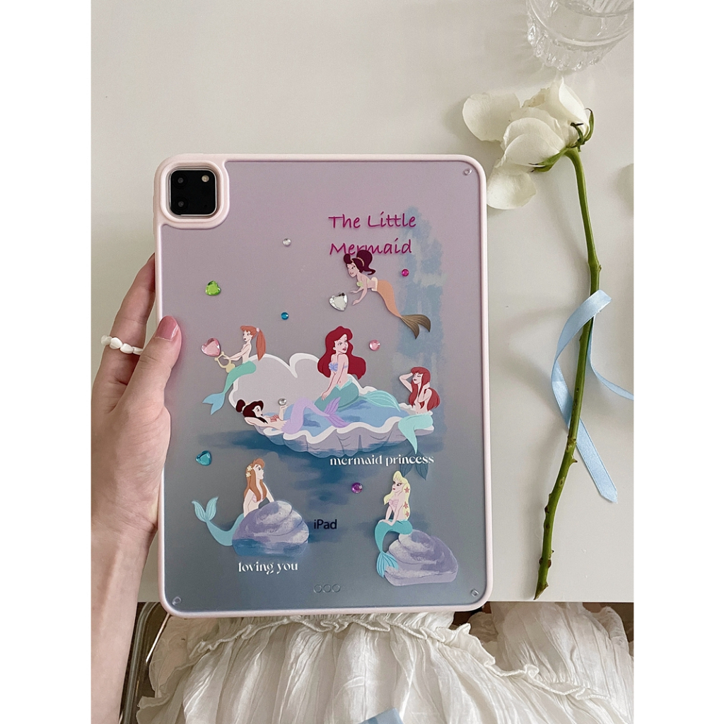 New cartoon mermaid princess For iPad Pro 11 2021 Acrylic Case 2020 ...