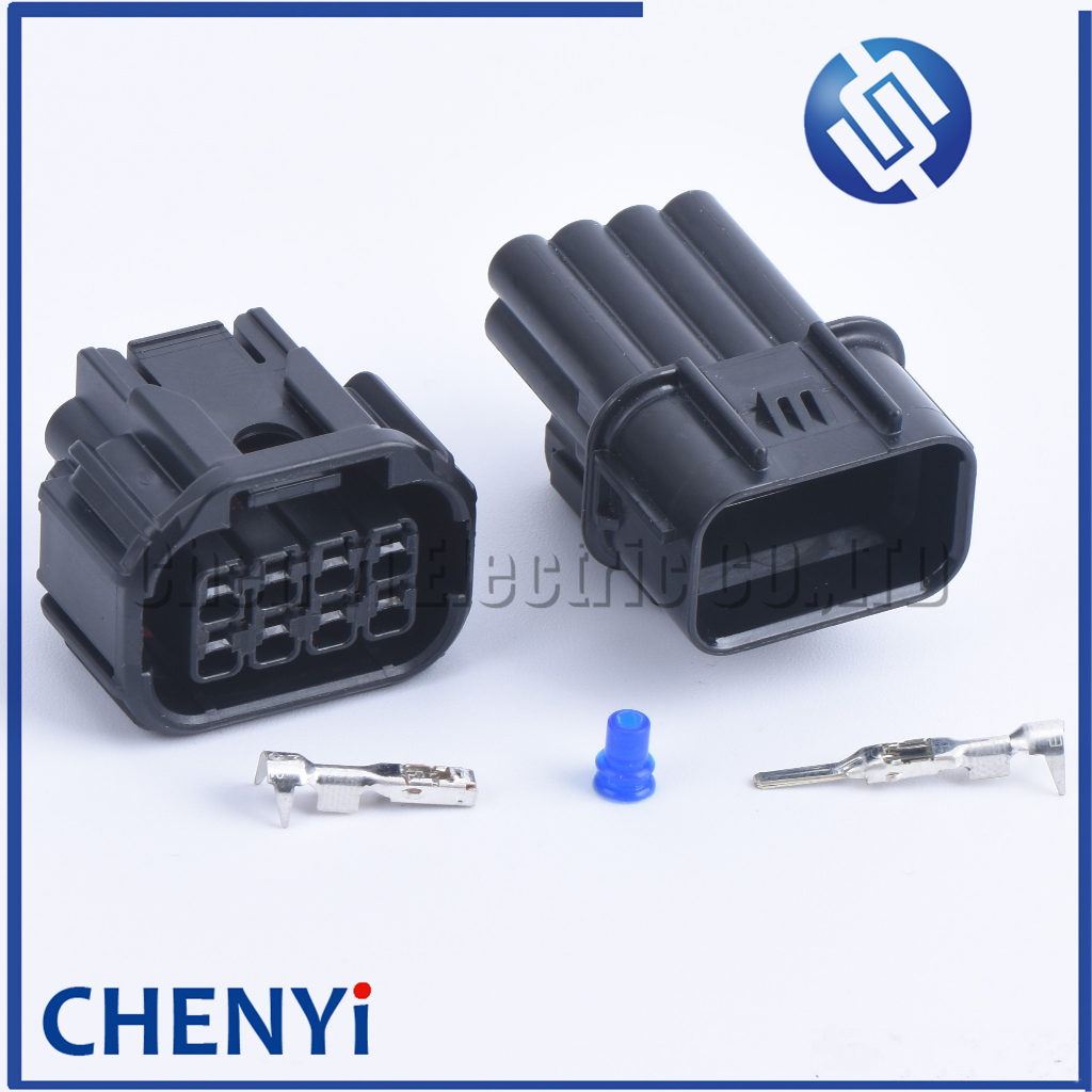 8 pin car waterproof auto connector 1.5 male or female LED headlight ...