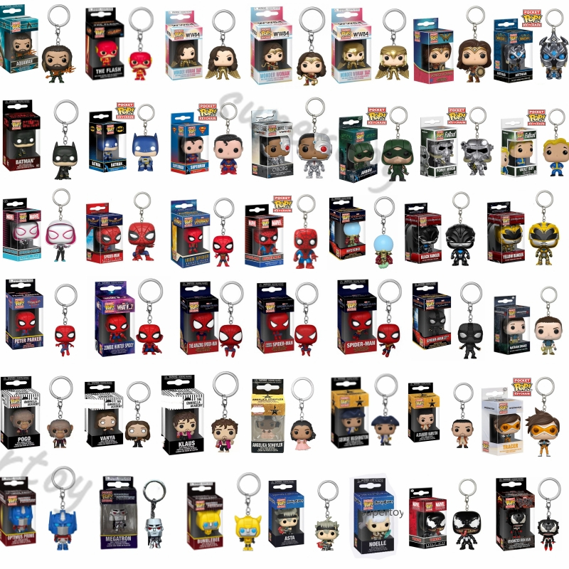 Funko Pop Keychain Marvel Avengers: Spider-Man Gwen Stacy Peter Parker ...