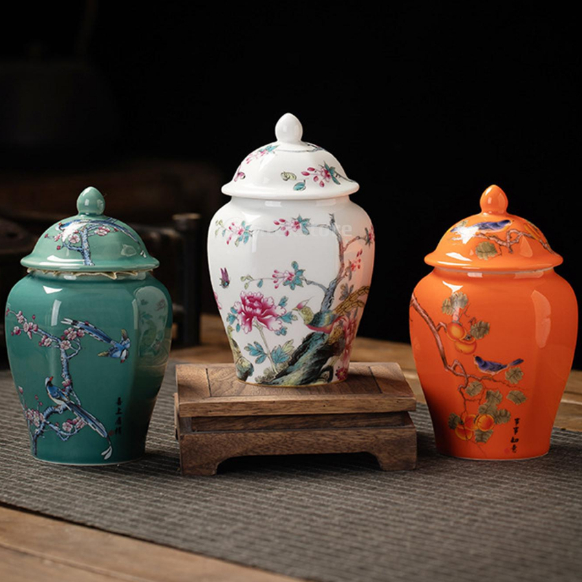 [Vaveren] Ginger Jar Asian Ginger Jar Gift Traditional Crafts Chinese ...