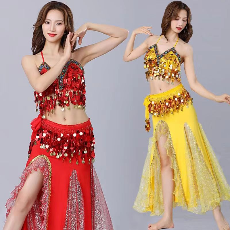 1 Set Sequin Bra Suit Belly Dance Performance Suit | Shopee Philippines