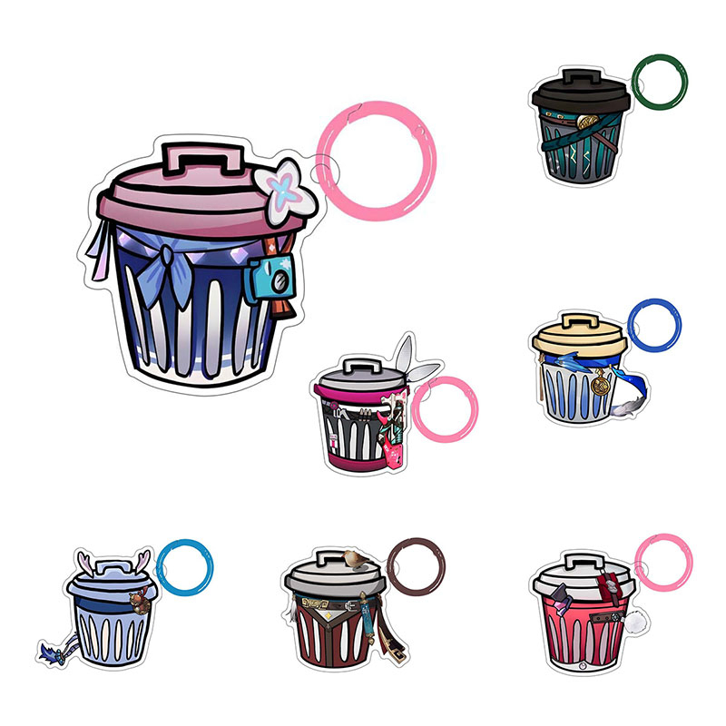 Game Star Rail keychain trash can shape Acrylic pendant | Shopee ...