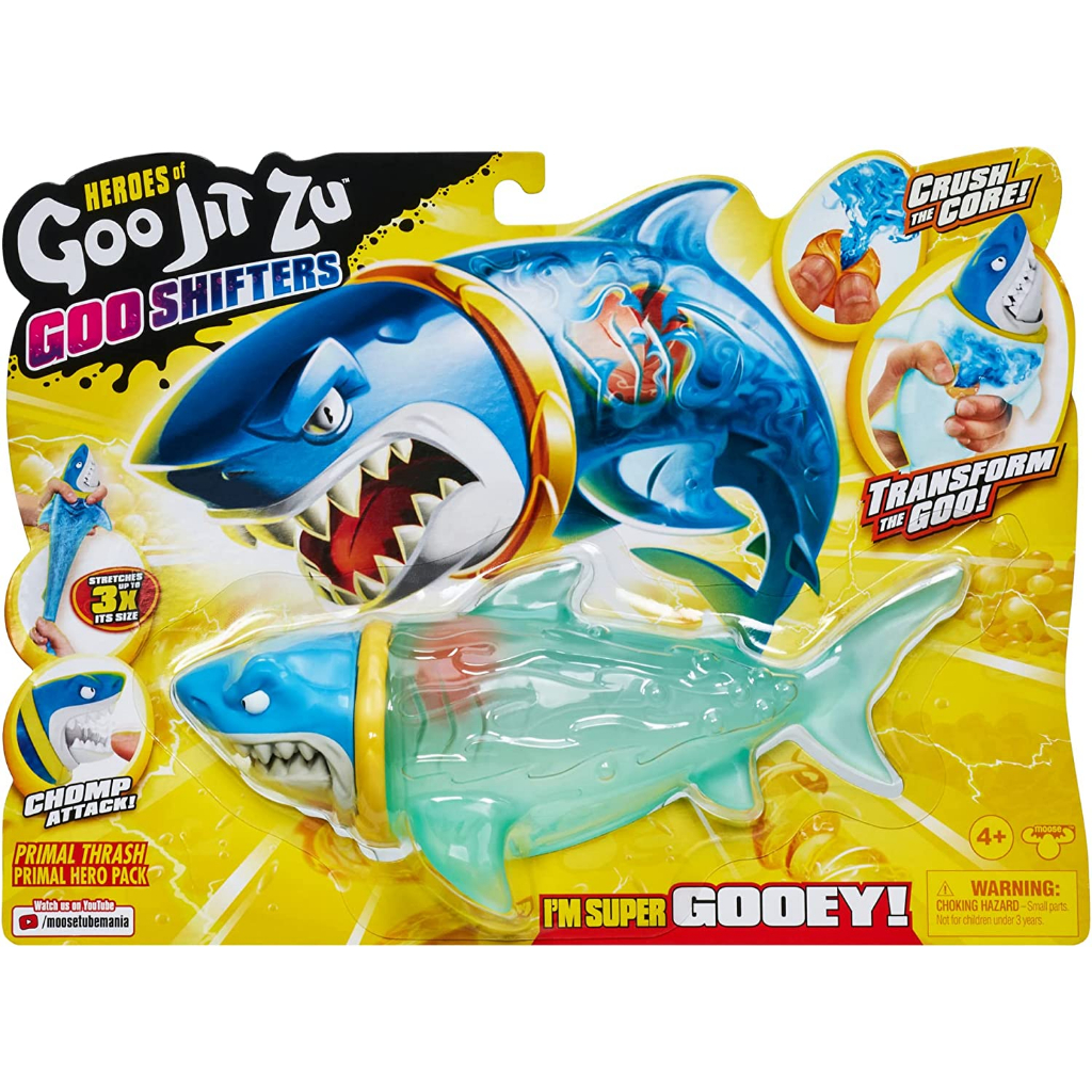 Heroes of Goo Jit Zu Goo Shifters Primal Thrash Primal Hero Pack. Super Stretchy, Super Squishy ...