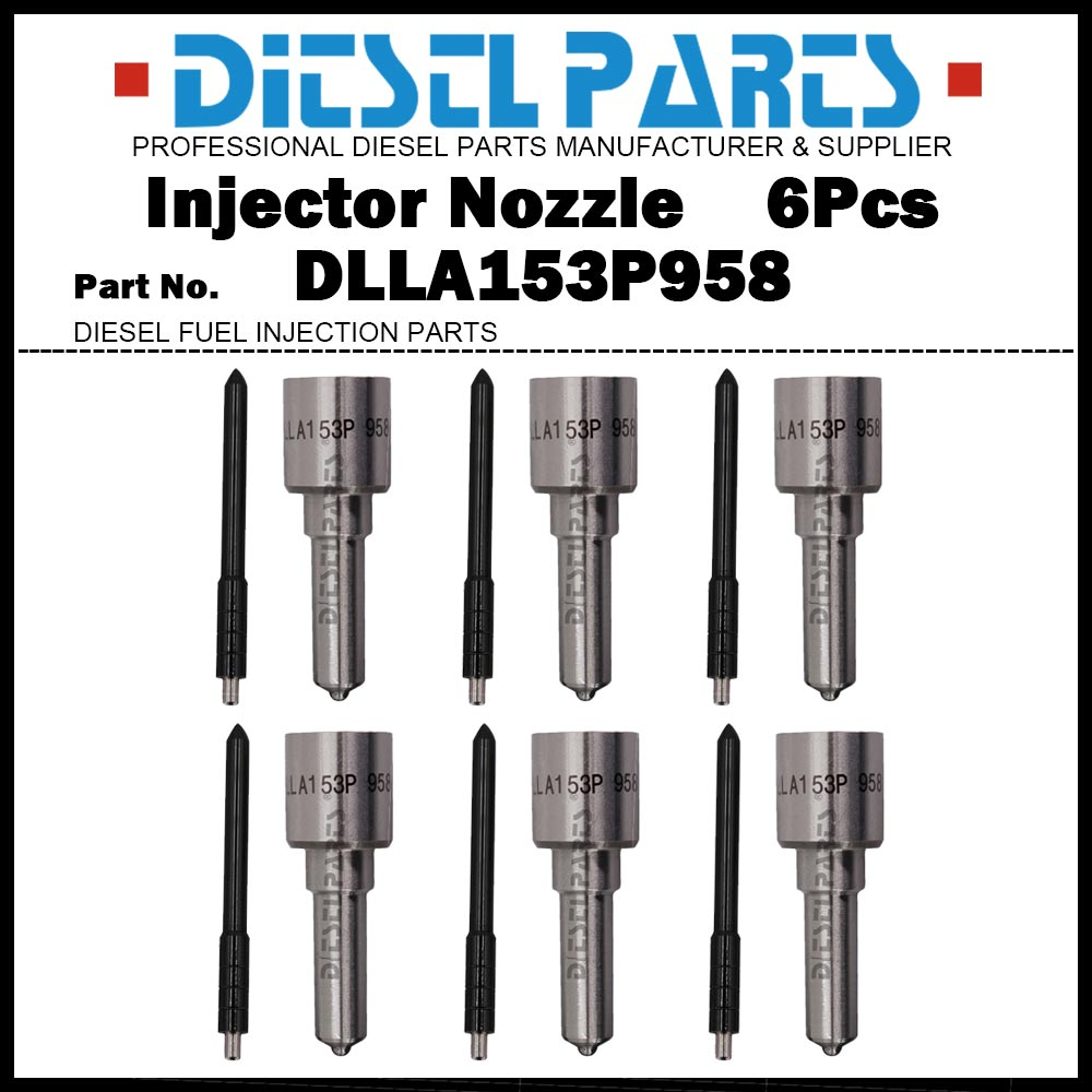 6Pcs Diesel Fuel Injector Nozzle Tips 093400-9580 DLLA153P958 for NISSAN UD Trucks Quon 9.2d ...
