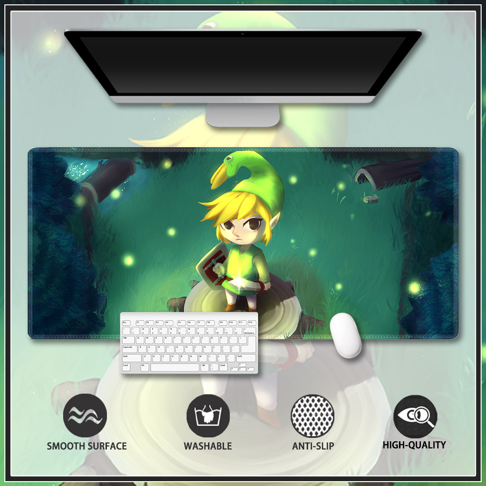 The Legend of Zelda Customised Mouse Pad Gaming Table Mat Stitched Edge ...