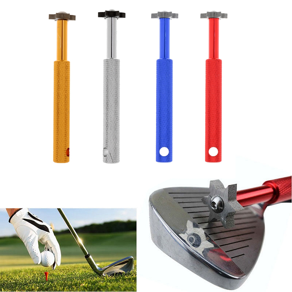 Portable Golf Club Groove Wedge Cleaner Regrooving Tool 6 Heads ...