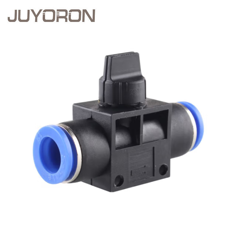 HVFF Pnuematic Fittings 4/6/8/10/12mm Air Tube Hose Connector 2 Way ...