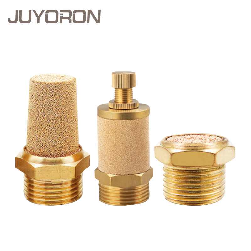 1PCS Brass Pneumatic Exhaust Muffler Sliencer 1/4" 1/8" 3/8" 1/2" BSP ...