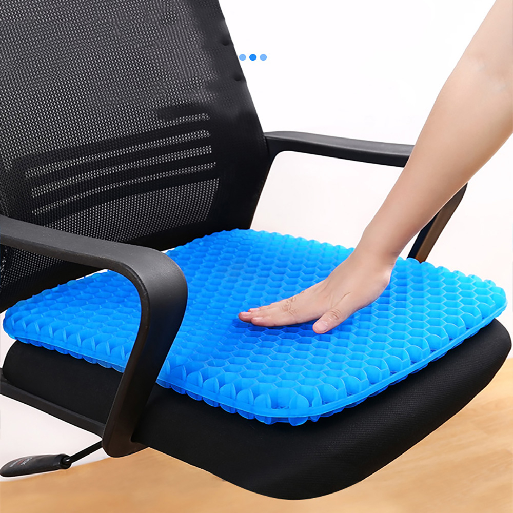 Summer 2 Layers Honeycomb Gel Ice Seat Mattress Cushion Office ...