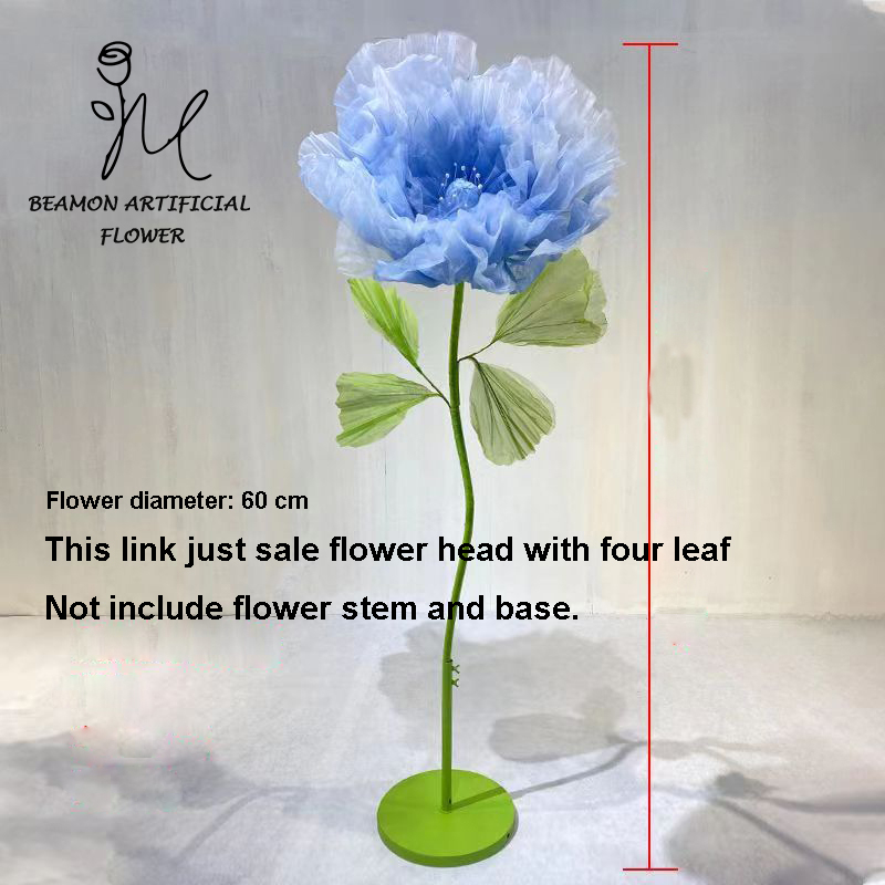 Giant Organza Flower Head Excluding Supports And Bases Rose Flower Head ...