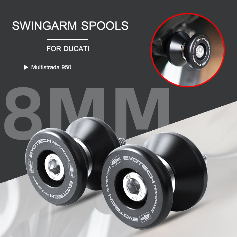 Motorcycle Swingarm Spool Sliders Swing Arm Spools M8 For Ducati ...