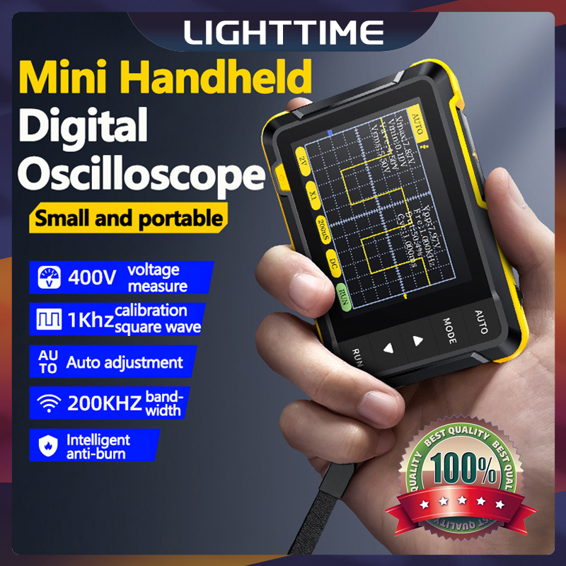 DSO152 Mini Handheld Digital Oscilloscope 200KHz Analog Bandwidth 2.5MSa/s Real-time Sampling ...