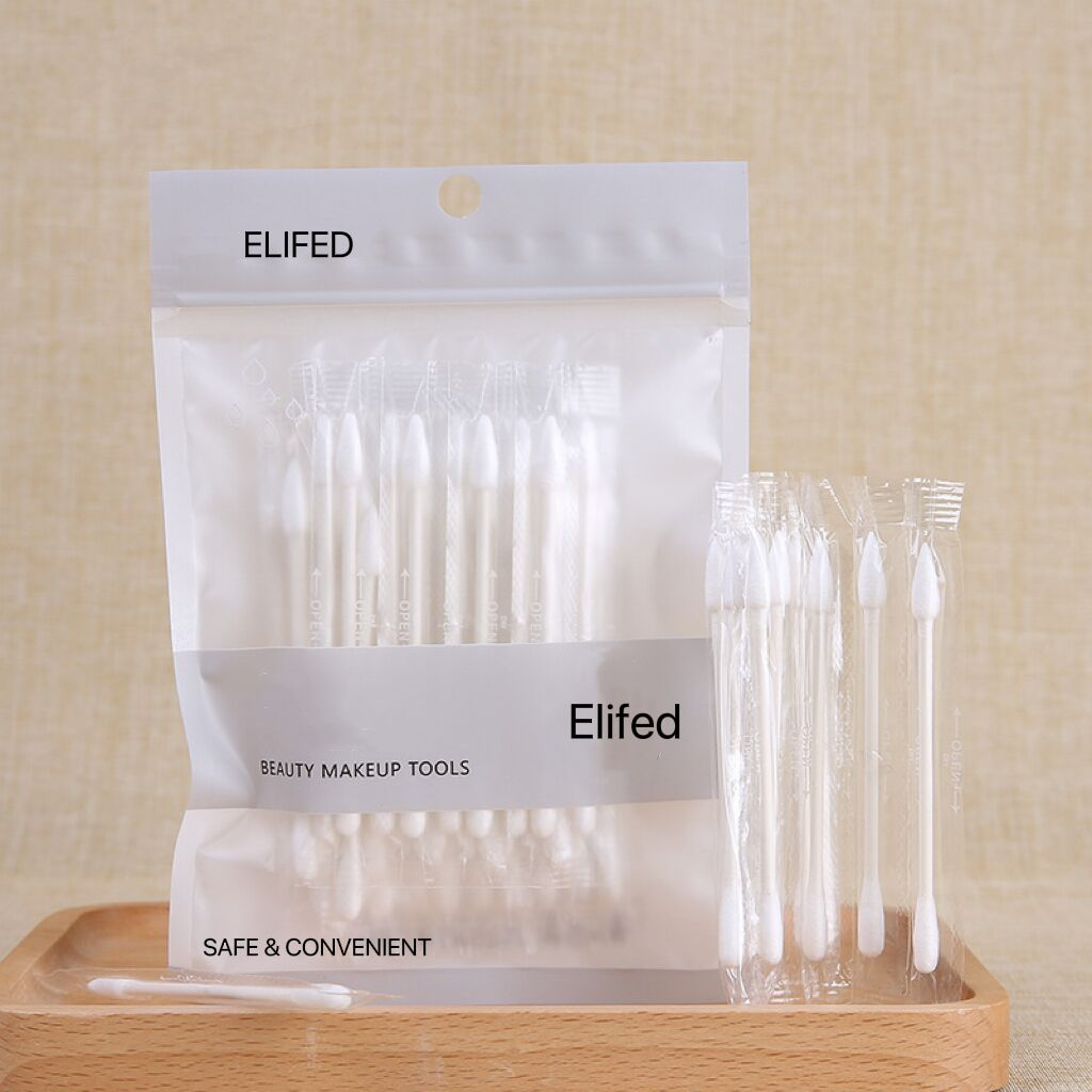 30 pcs individually packaged cotton buds Cotton swab travel double ...