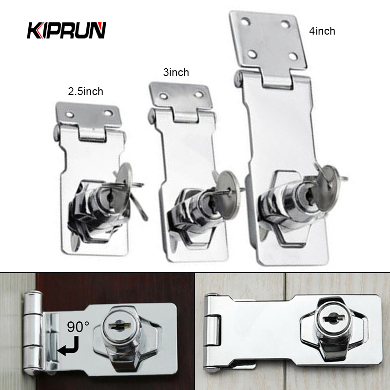 KIPRUN Keyed Hasp Lock Twist Knob Keyed Locking Hasp, Lock Cylinder ...