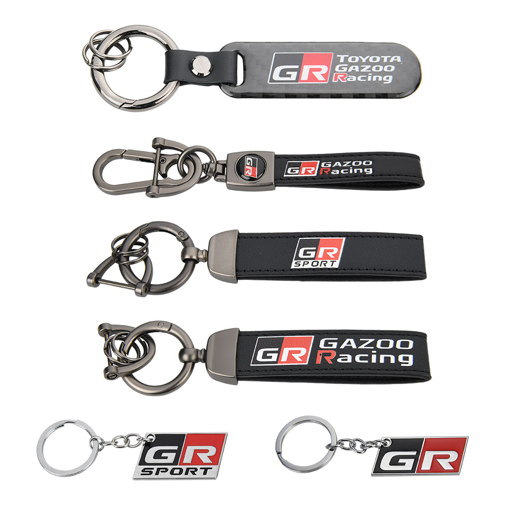 Car Keychain Metal Key Chains GR Sport Emblem Keyring GAZOO RACING ...