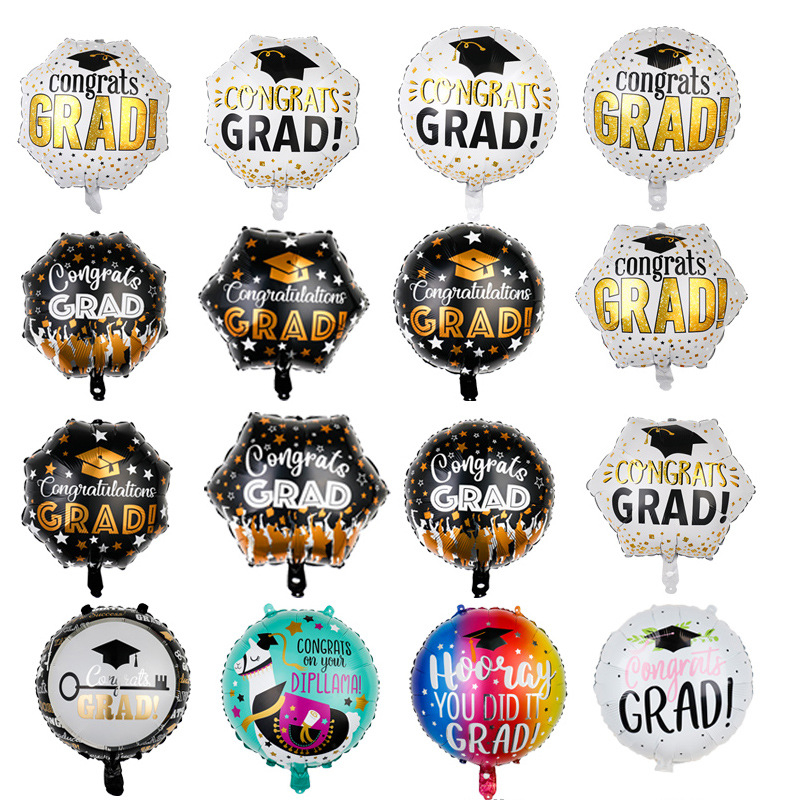 18 Inch Graduation Congrats Graduate Grad Foil Balloon Party Decoration ...