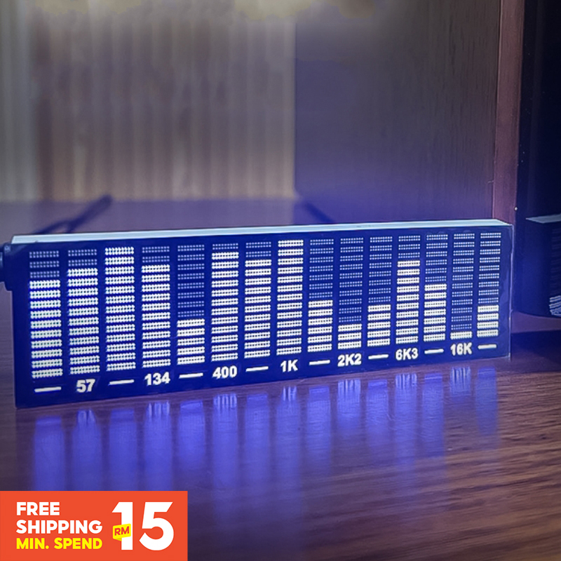 LED Music Spectrum LED Audio Level Indicator Pickup Rhythm Light 12V ...
