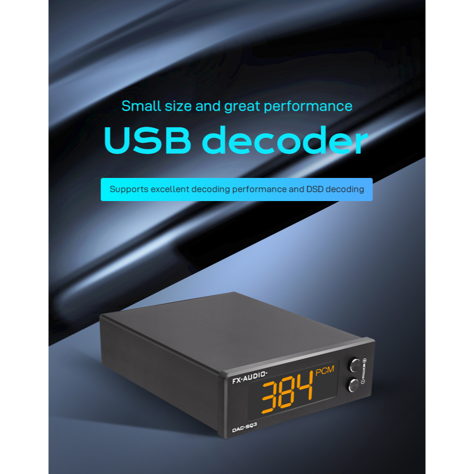 FX-AUDIO SQ3 DAC Mini USB Decoder ES9038Q2M XMOS XU208 LM49720A ...