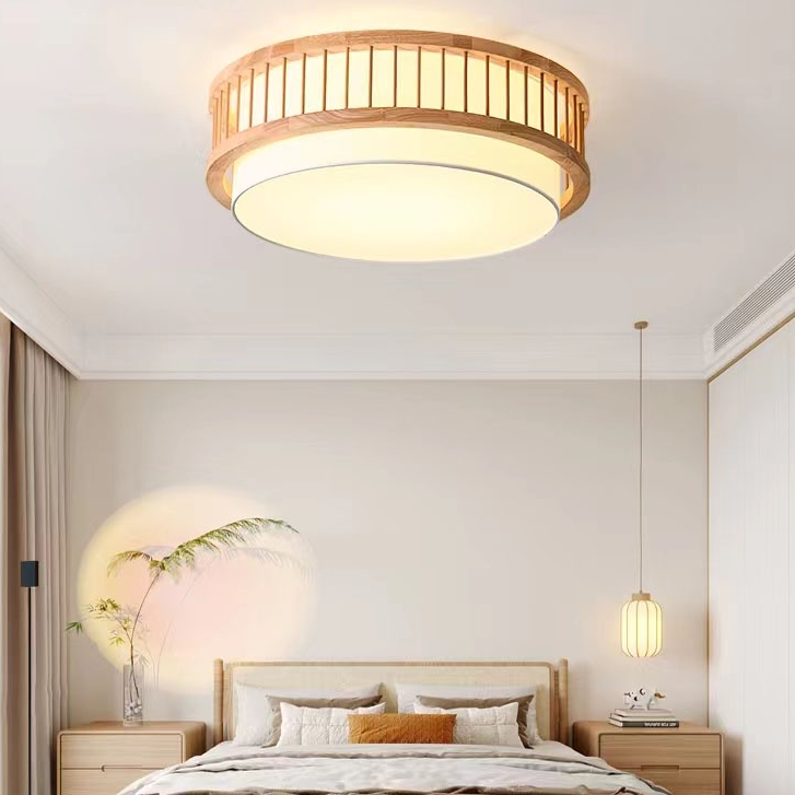 Wooden Ceiling Light Modern Design Japanese Style Bedroom Light Living ...