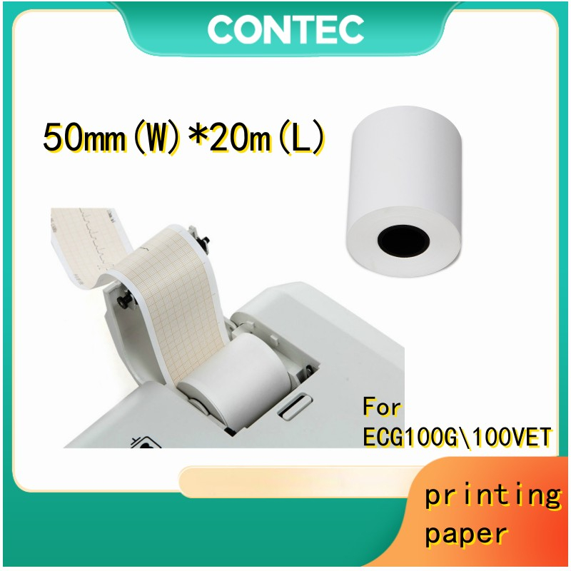 Thermal paper for ECG EKG Electrocardiograph ECG100G\ECG100G-VET Print ...