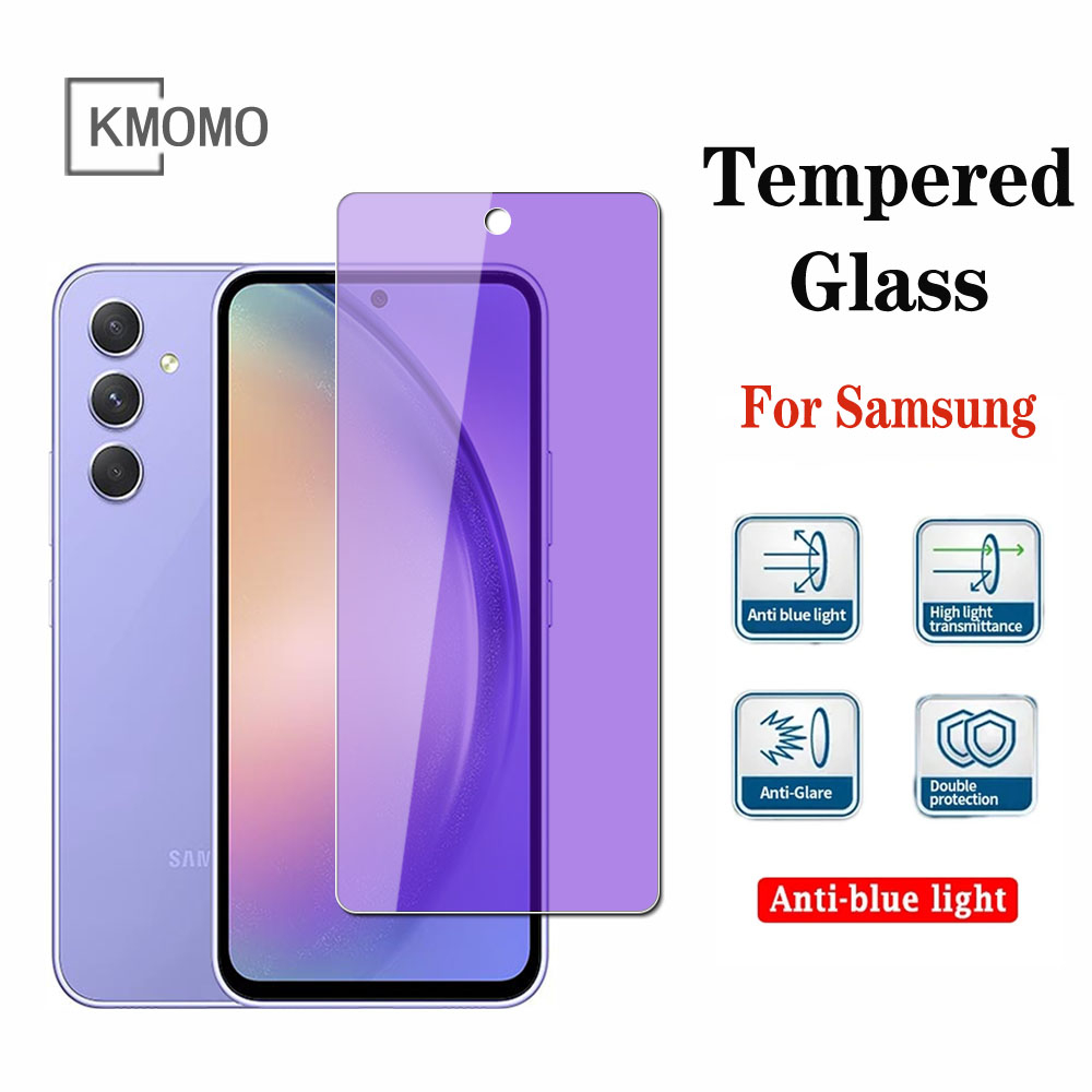 Anti-blue light tempered glass for Galaxy A54 5G A24 A25 A34 A14 A05 A05s A04e A04s A04 A23 A53 ...