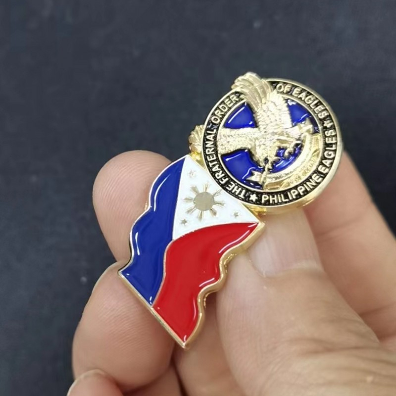 Fashion Accessories Eagles Flag Collar Pin for Kuya and Ate Size 35mm ...