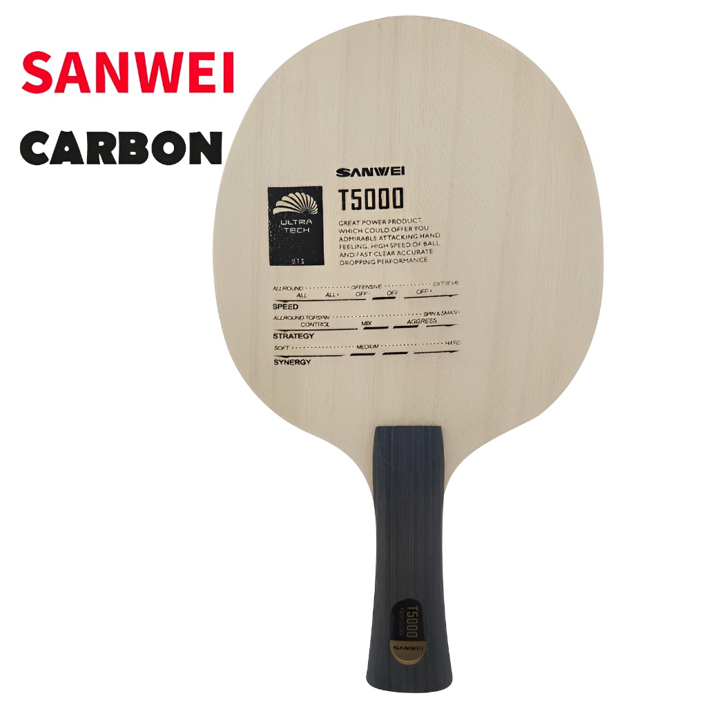 SANWEI T5000 Carbon Fiber Professional Table Tennis Blade/ ping pong ...