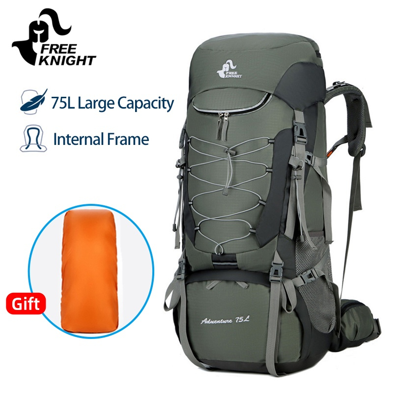 Ready Stock 75L Large Capacity Hiking Backpack Waterproof Camping ...