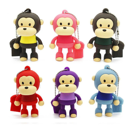 Big Mouth Monkey High Speed Stable USB 2TB Cartoon USB Drive Cute Flash ...