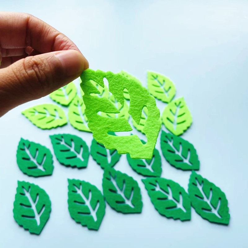 Felt leaves Craft 3D Wall Decor Kindergarten Layout Home School Office ...