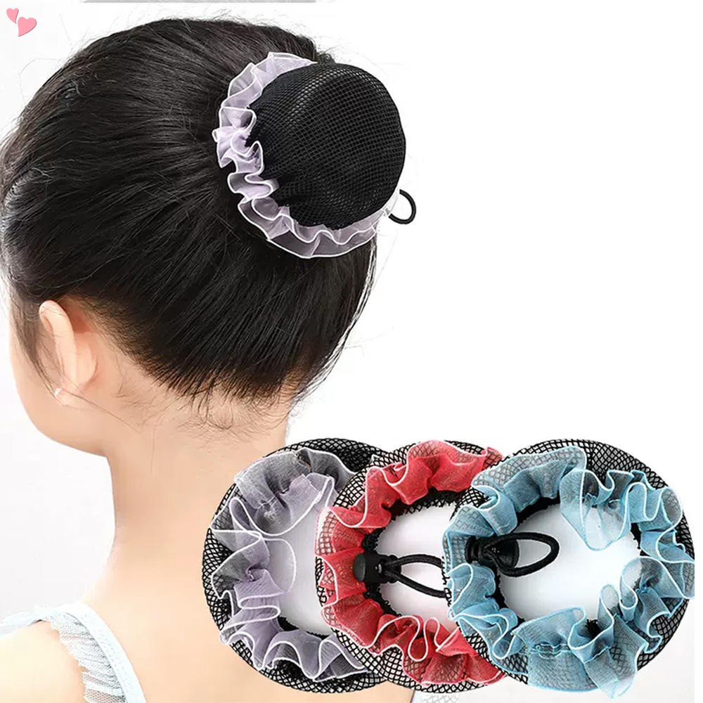 Bun Hair Nets Set Reusable Elastic Mesh Bun Cover for Ballerina Dancer ...