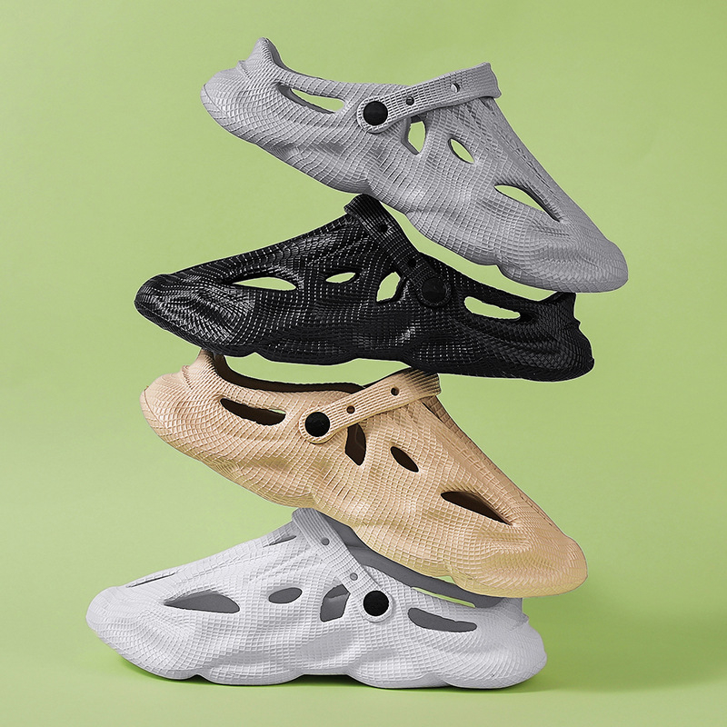 Foam Runner Sandals, Foam crocs men Closed Toe Novelty Lightweight 洞洞鞋 ...