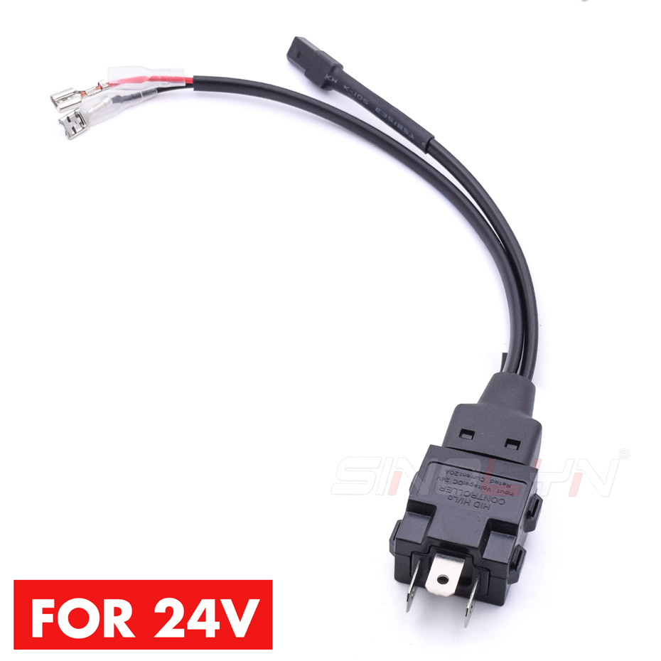 Sinolyn H4 Socket Connector Relay Wire For LED Bulb Lamps Bi LED ...